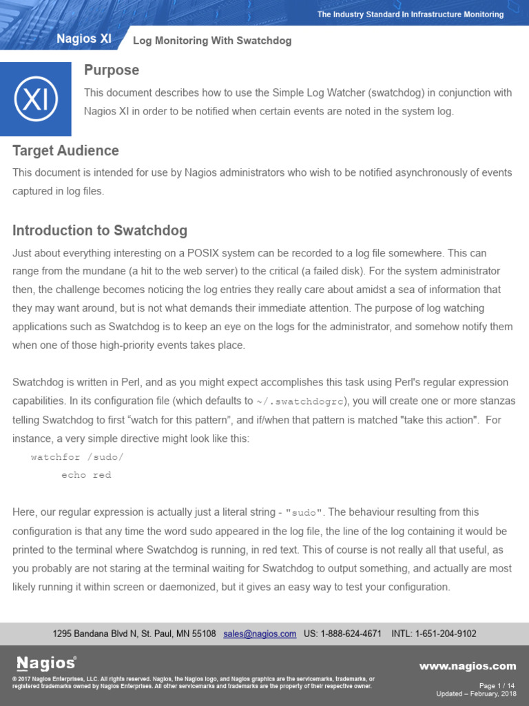 Log Monitoring With Swatch | PDF