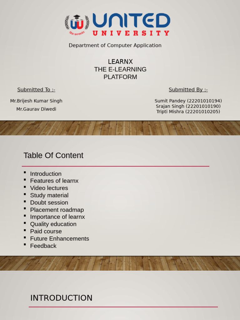Learnx: The E-Learning Platform | PDF