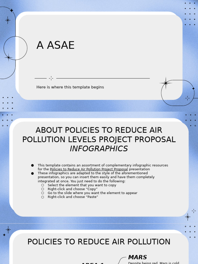 Policies To Reduce Air Pollution Levels Project Proposal Infographics | PDF