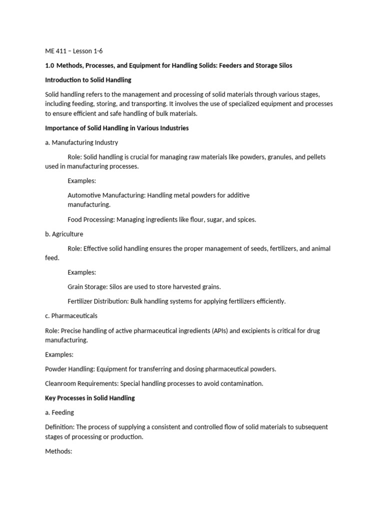 ME 411 Lesson 1 6 | PDF