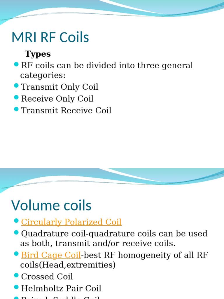 Mri Coils | PDF