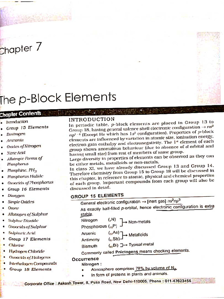 P Block | PDF