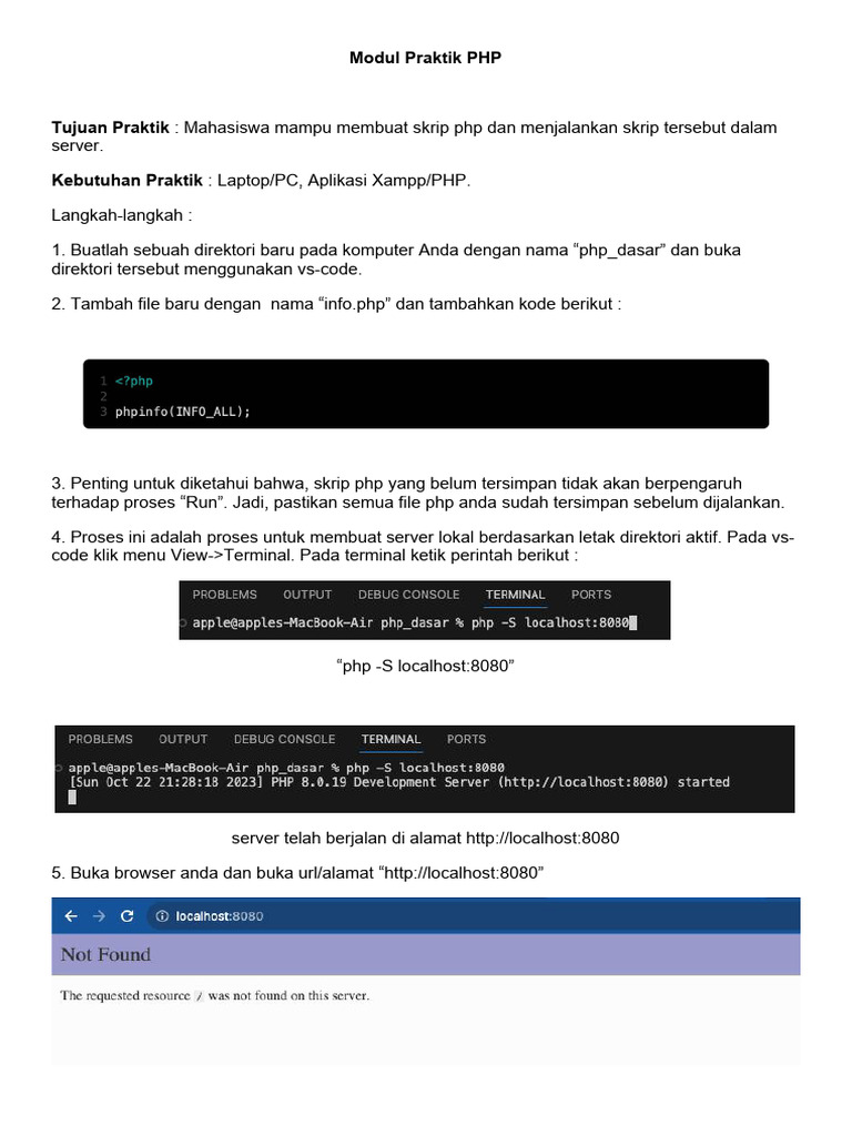 Modul Praktik PHP | PDF