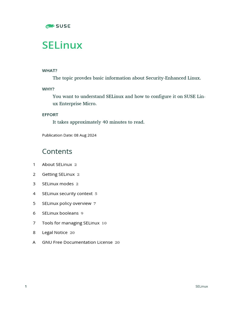 Tutorial4 - Selinux | PDF