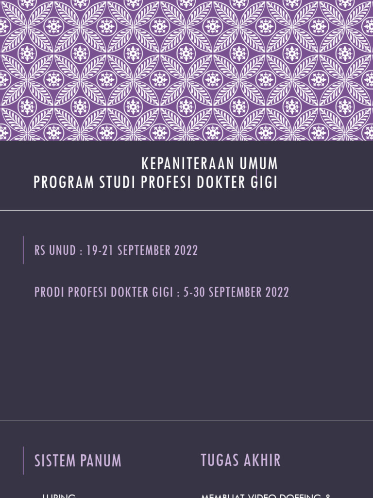 Panum Klinik Profesi | PDF