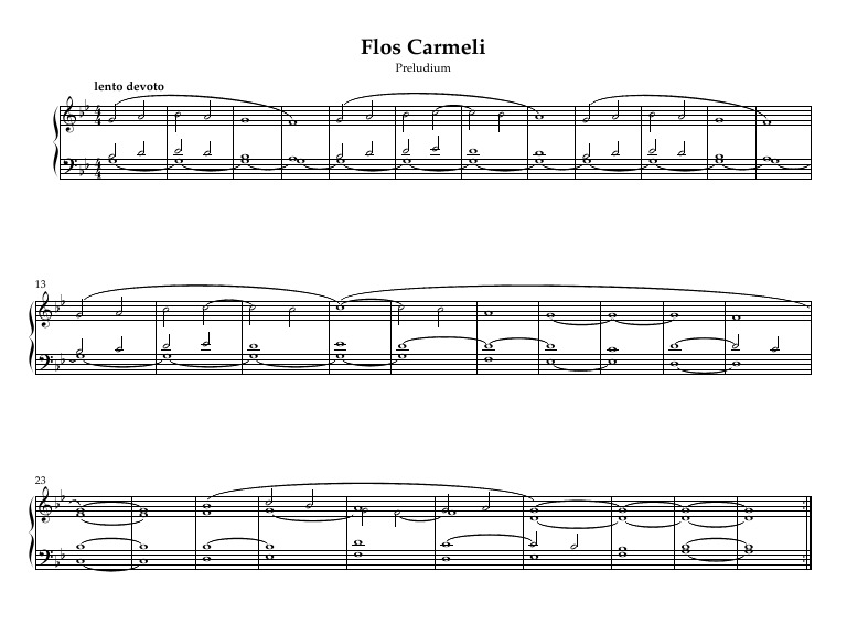Flos_Carmeli_Preludium | PDF