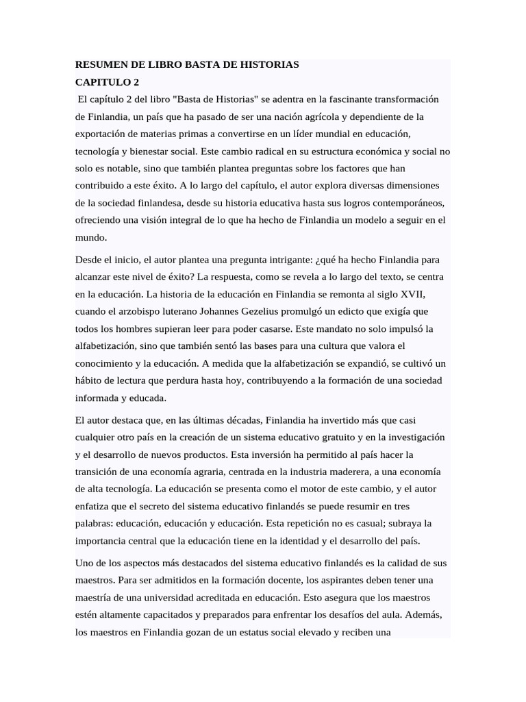 capitulo 2 terminado basta de historias | PDF