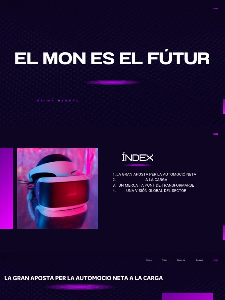 Purple Futuristic Technology Presentation Pdf