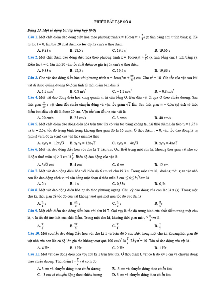 No8 - Dai Cuong Dao Dong Co | PDF