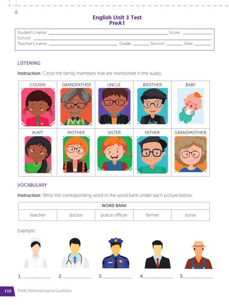 Prueba Unidad 3 | PDF