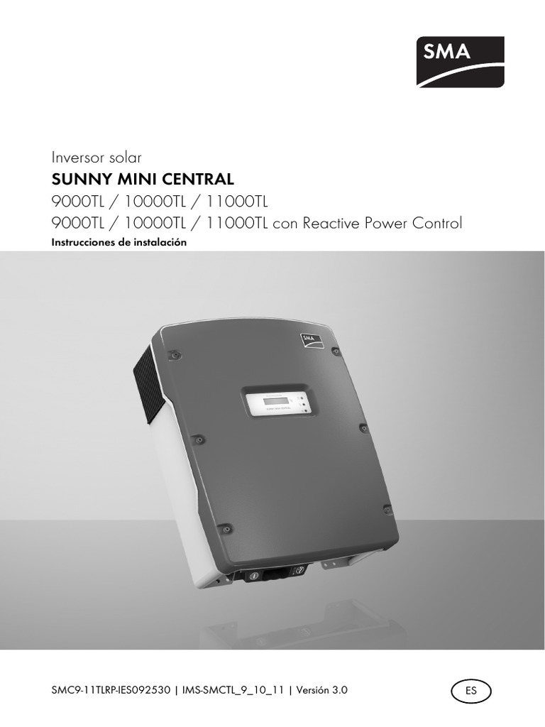 SMA SMC9000TL SMC10000TL SMC11000TL Manual Instalacion ES | PDF