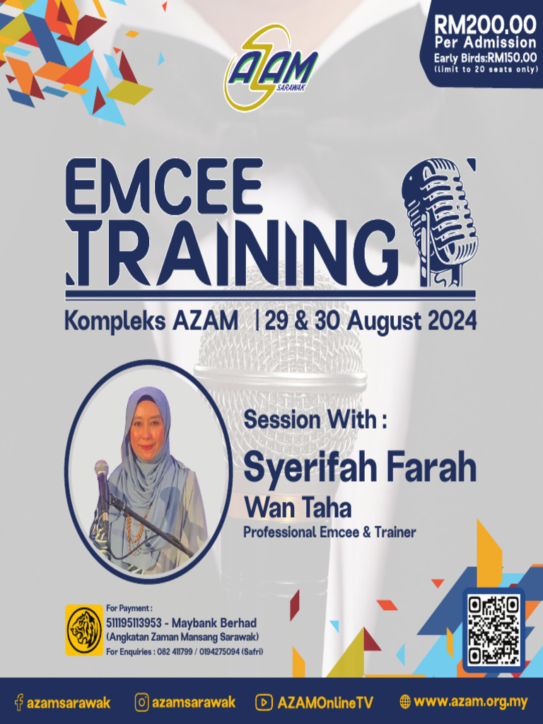 AZAM Emcee Training Programme Comp. | PDF