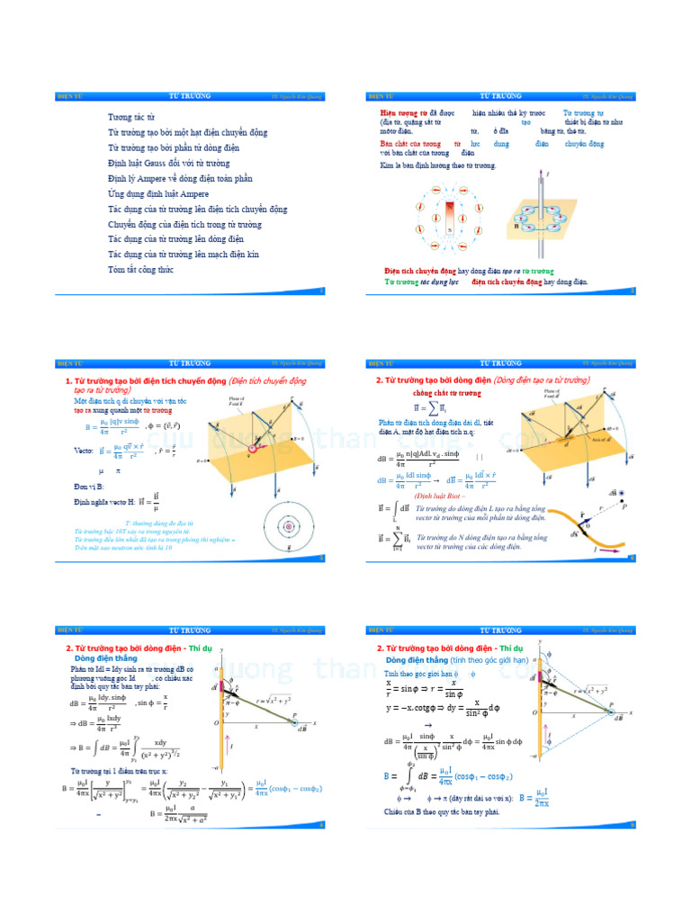 Vat Ly Dai Cuong Nguyen Kim Quang 3 Tu Truong | PDF