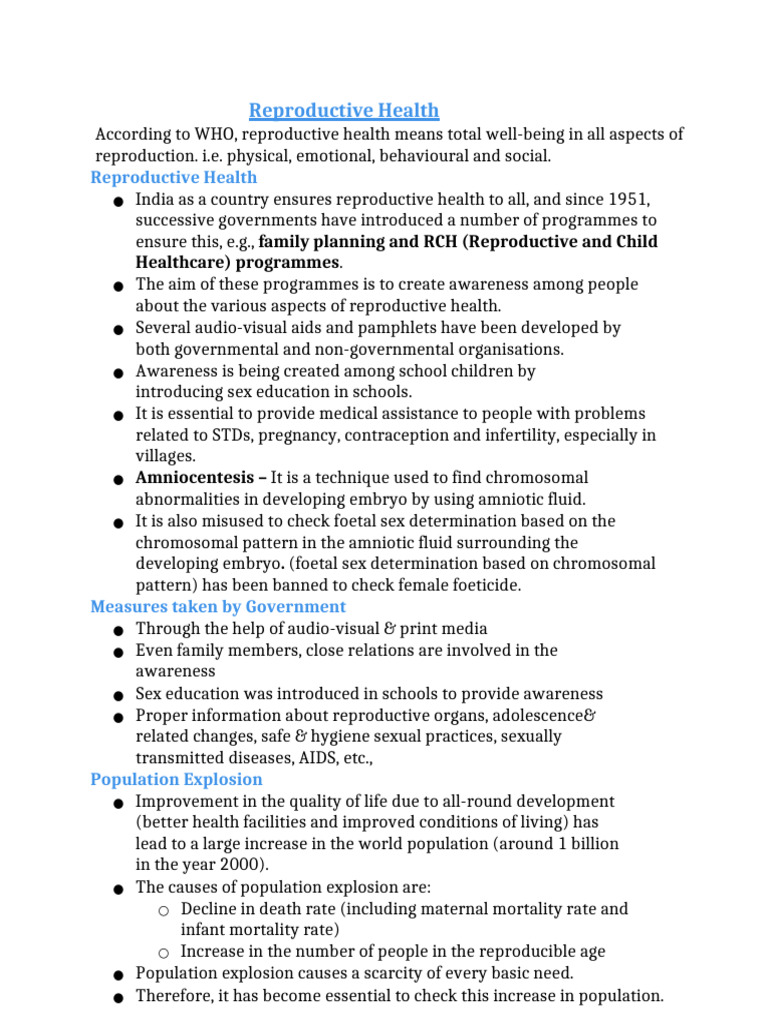 Reproductive Health | PDF