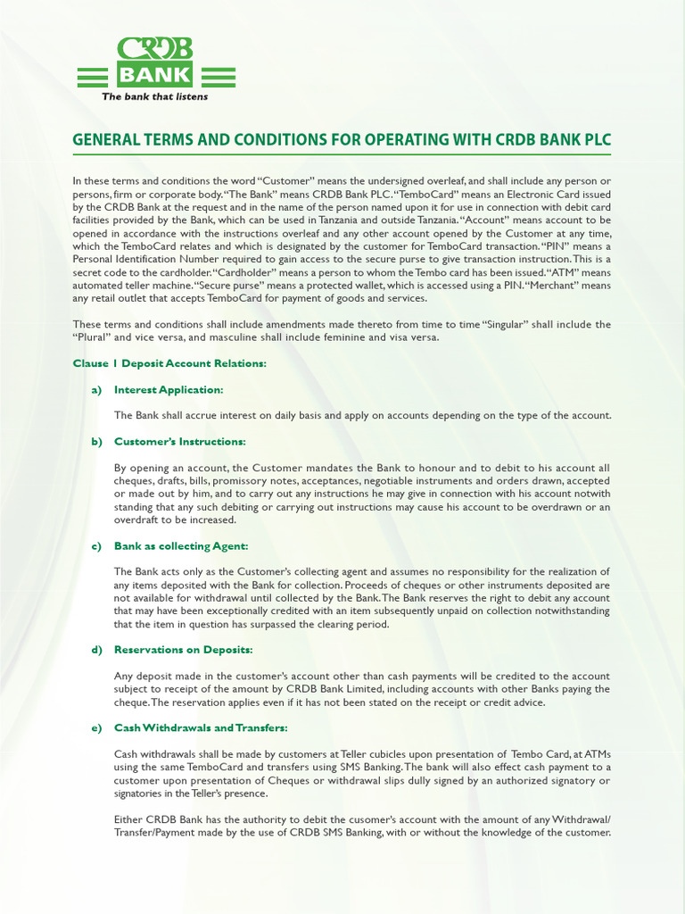 General Terms and Condition | PDF