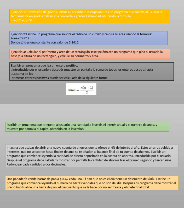 Ejercicios Python 1 | PDF