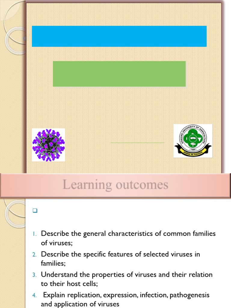 BLS 113 - Virology (Topic 1 - 10) | PDF