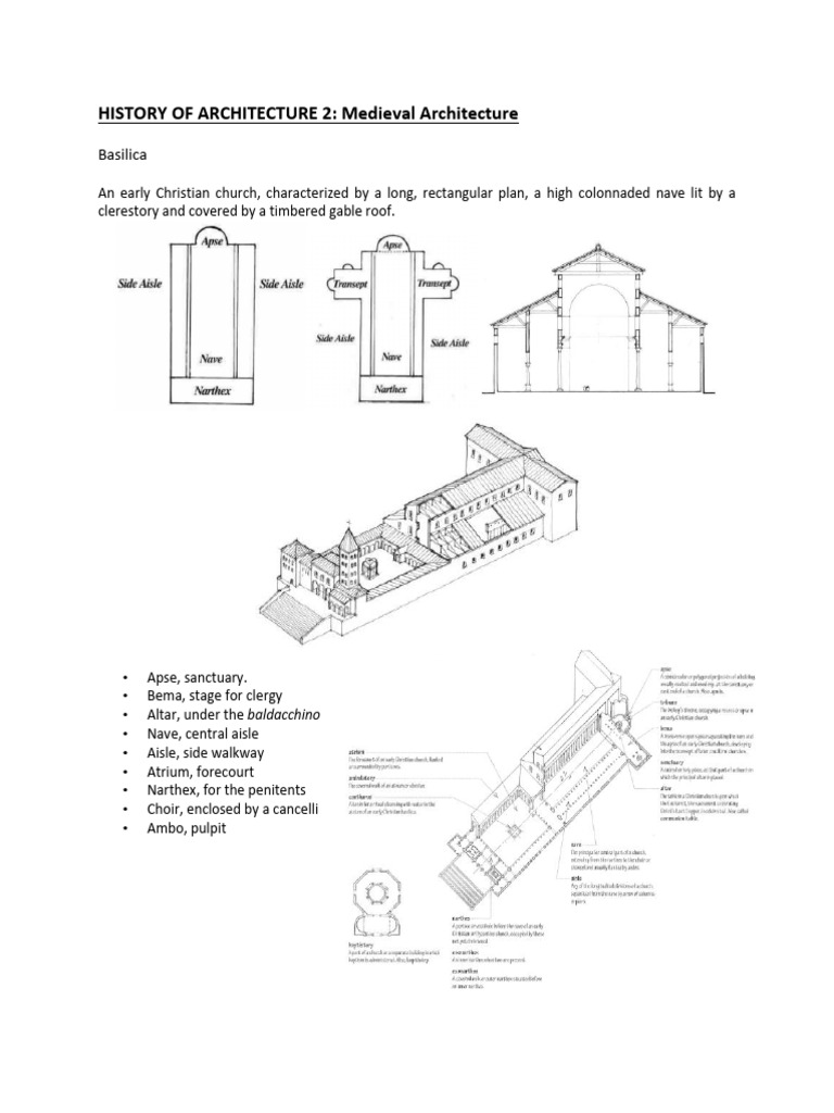 01 - Medieval Architecture - Handouts | PDF
