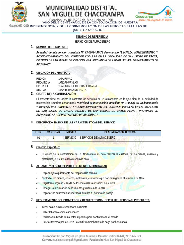 3-TDR Almacenero | PDF
