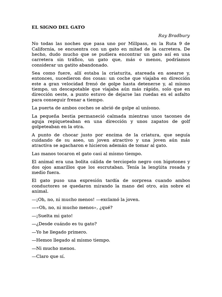 6 - El Signo Del Gato | PDF