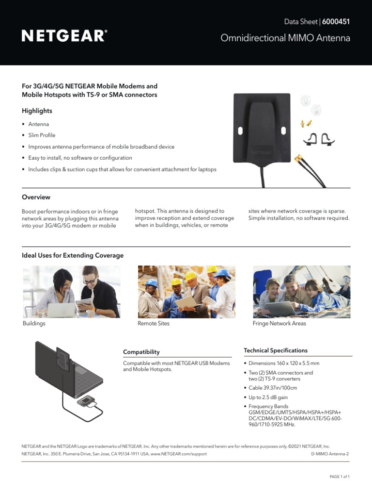 Netgear MIMO - Antenna - DS | PDF