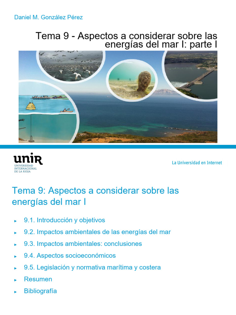 11 - Energia Del Mar - DGP - Tema - 9 - Parte - 1 | PDF