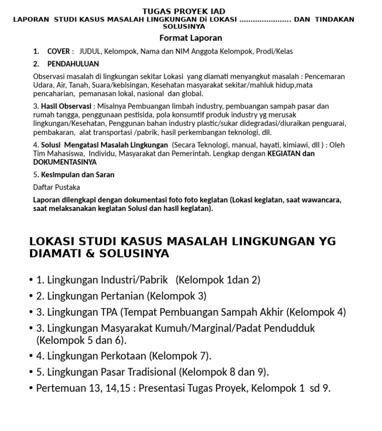 Format Tugas Proyek MK Iad-2024 | PDF