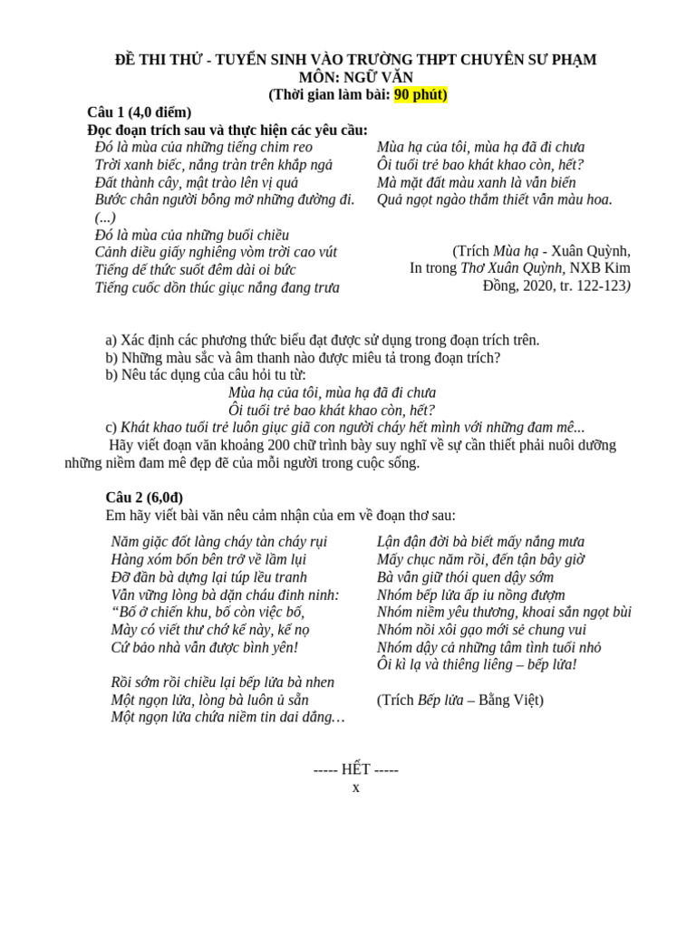 9. Đề thi thử (CSP) lần 9 | PDF