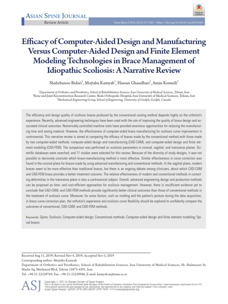 Efficacy of Computer-Aided Design and Manufacturing | PDF
