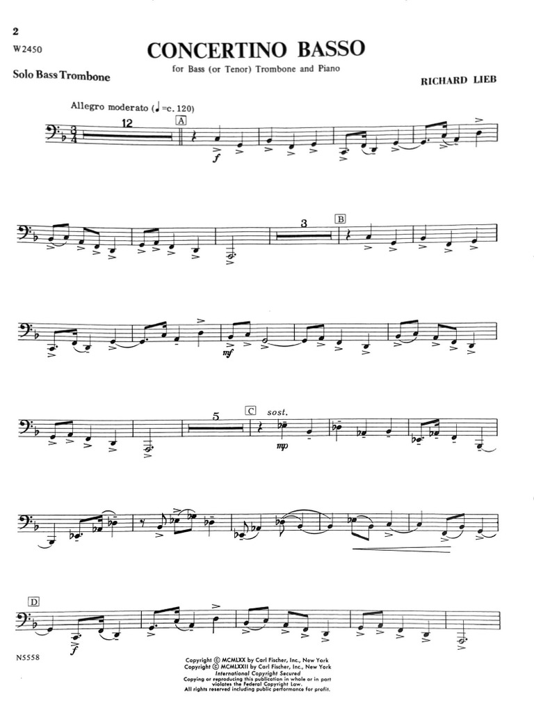 Richard Lieb - Concertino Basso | PDF