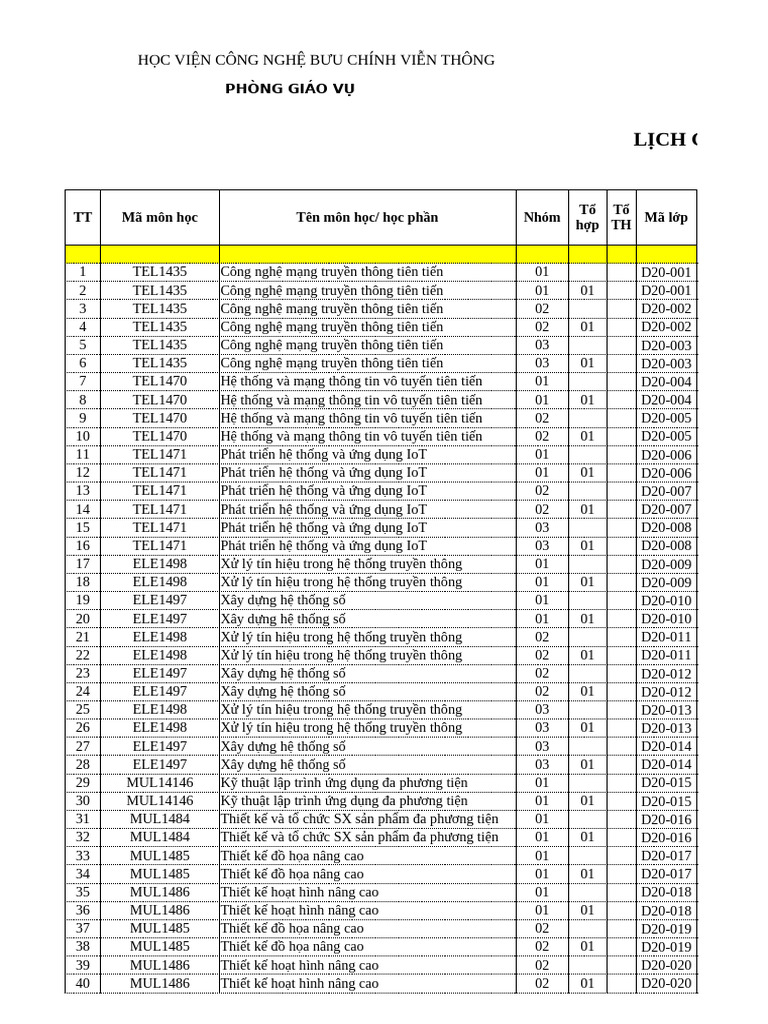 0909 - TKB HK1 Nam Hoc 2024 2025 TTTN | PDF