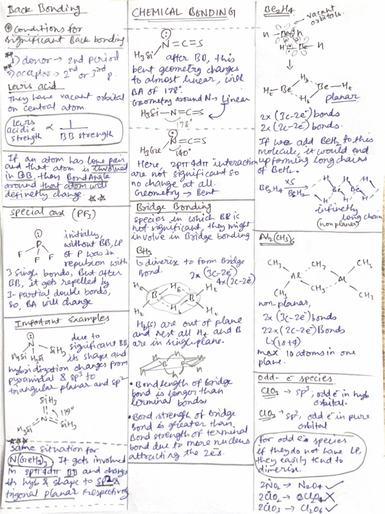 Chemical Bonding Short Notes | PDF