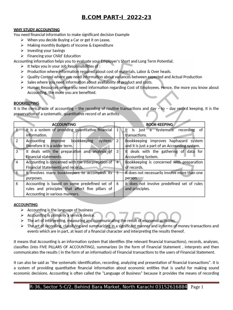 Basic Accounting | PDF