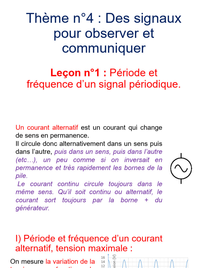 Lecon-1-periode-frequence-Umax | PDF