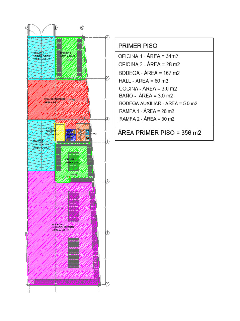 PLANTA PRIMER PISO - BODEGA - AREAS | PDF