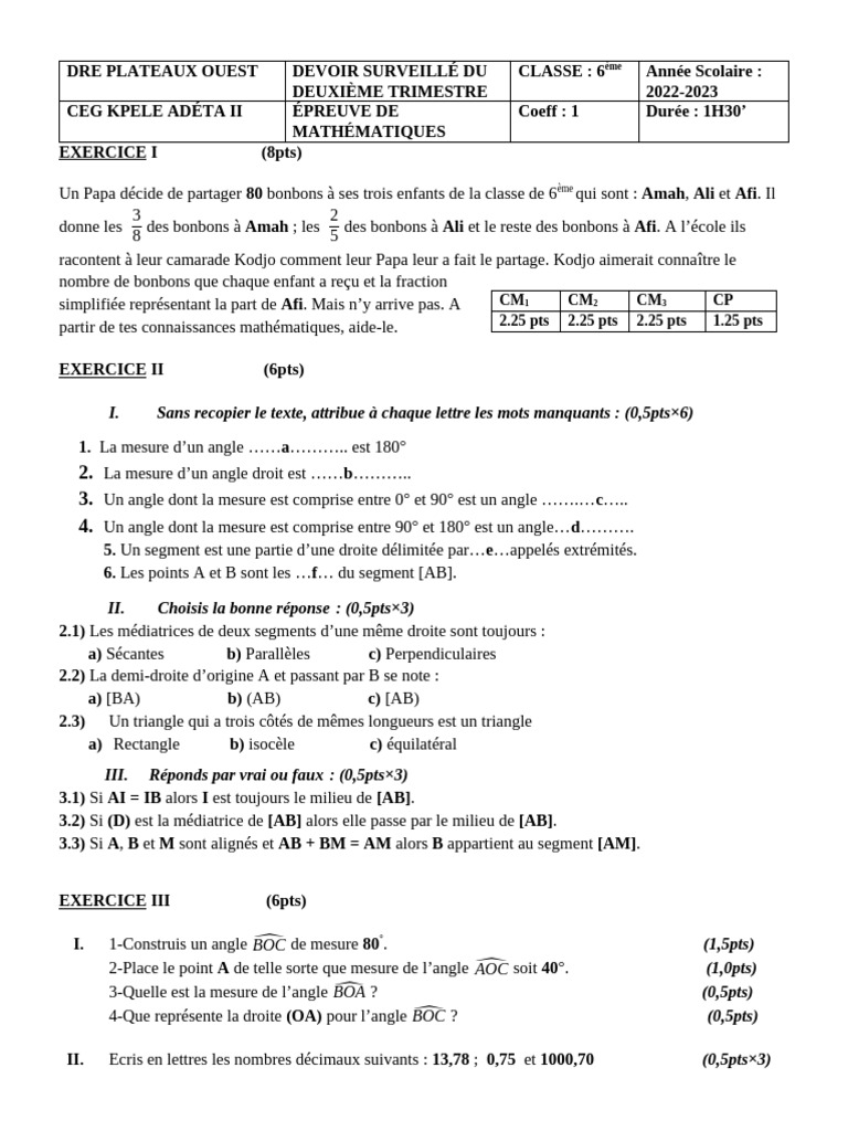 DST Math 6 2T | PDF