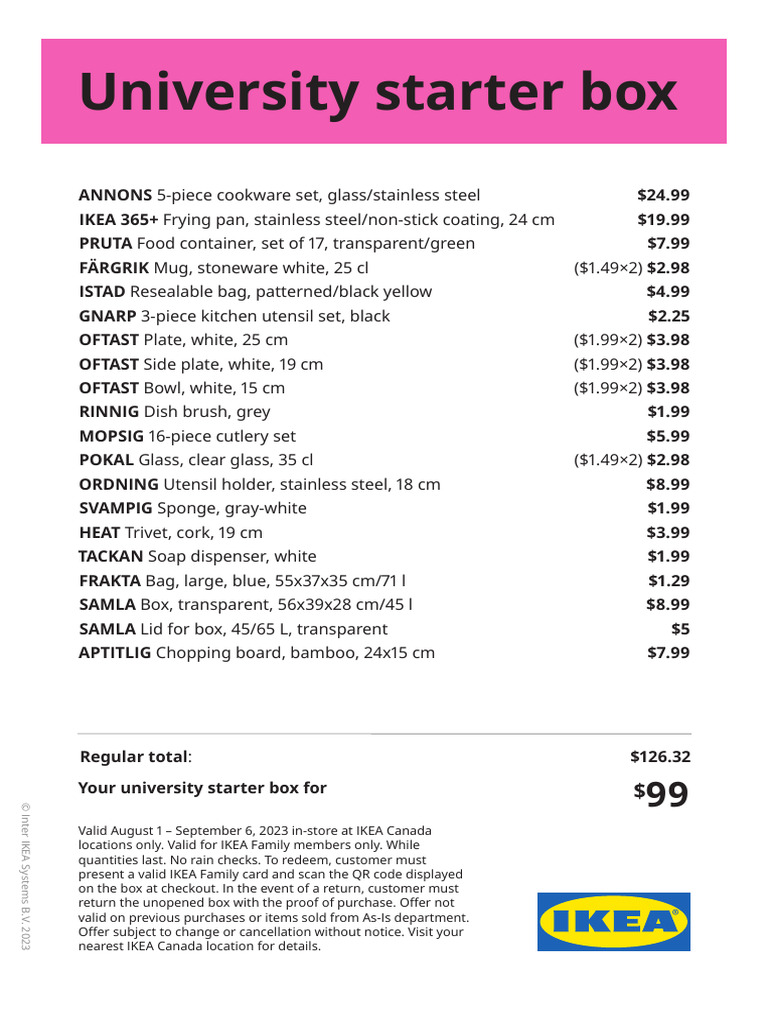 Starter Box Combination Price List | PDF