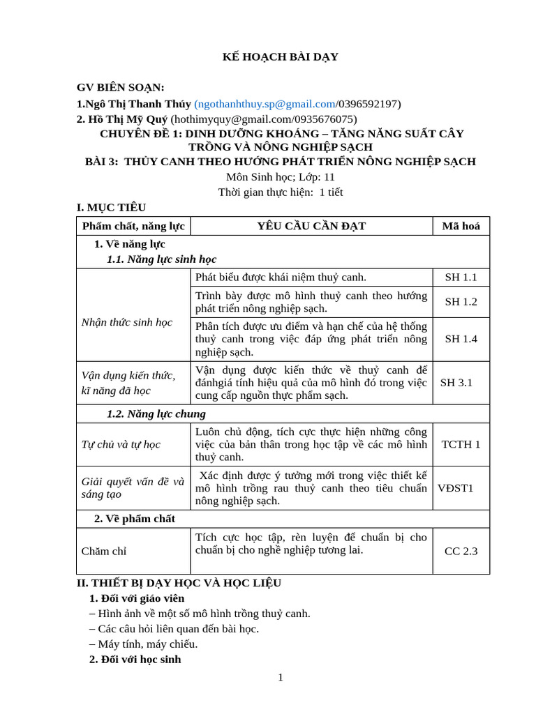 KHBD - SCĐ - SH11 - Bai 3 | PDF