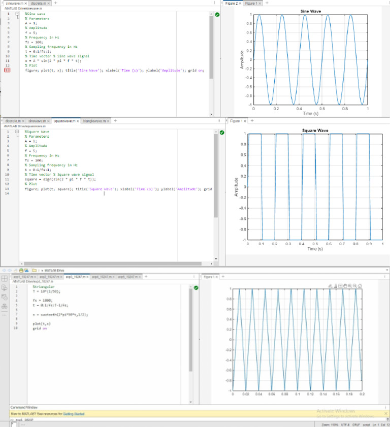 Exp3 Part1&2 10257 BatchC SPCF Matlab Merge | PDF