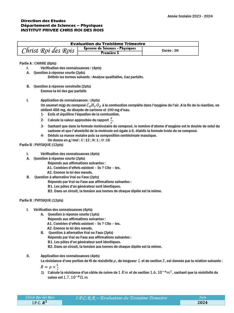 Compo Juin 2022 | PDF