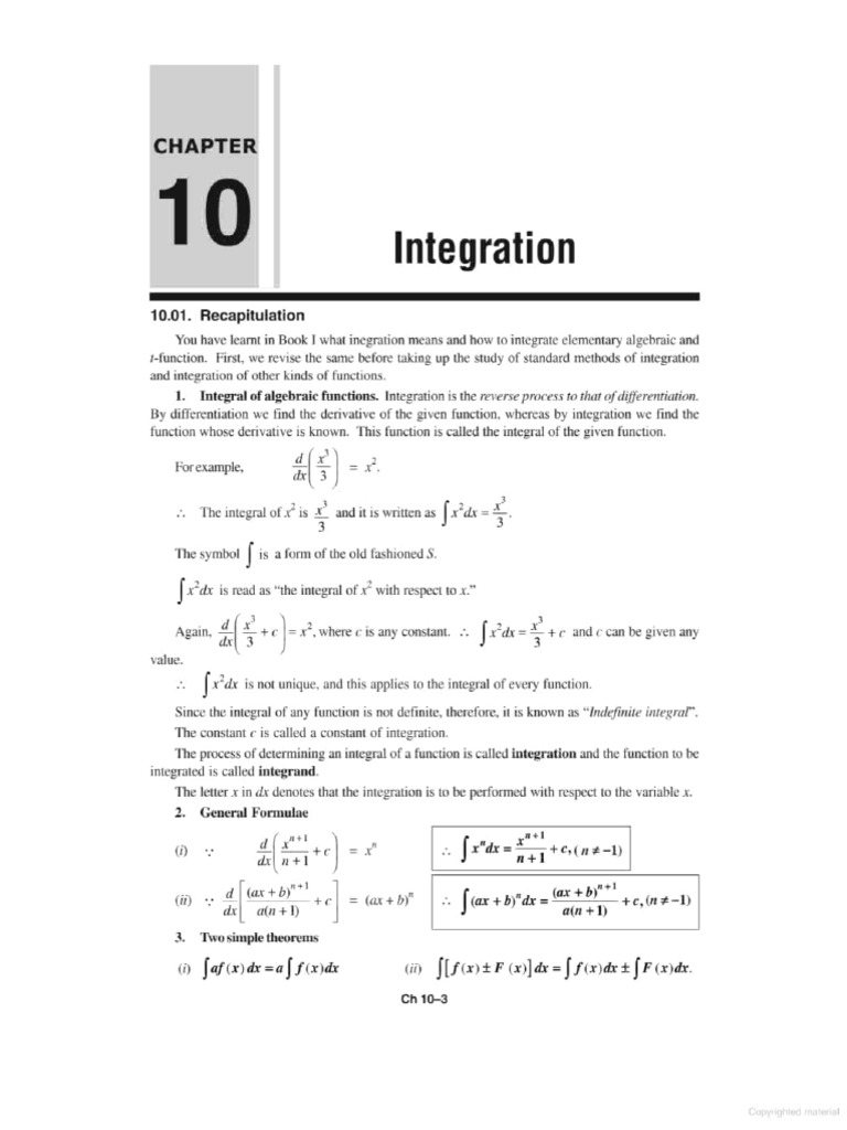 01 Ch3 Integration | PDF