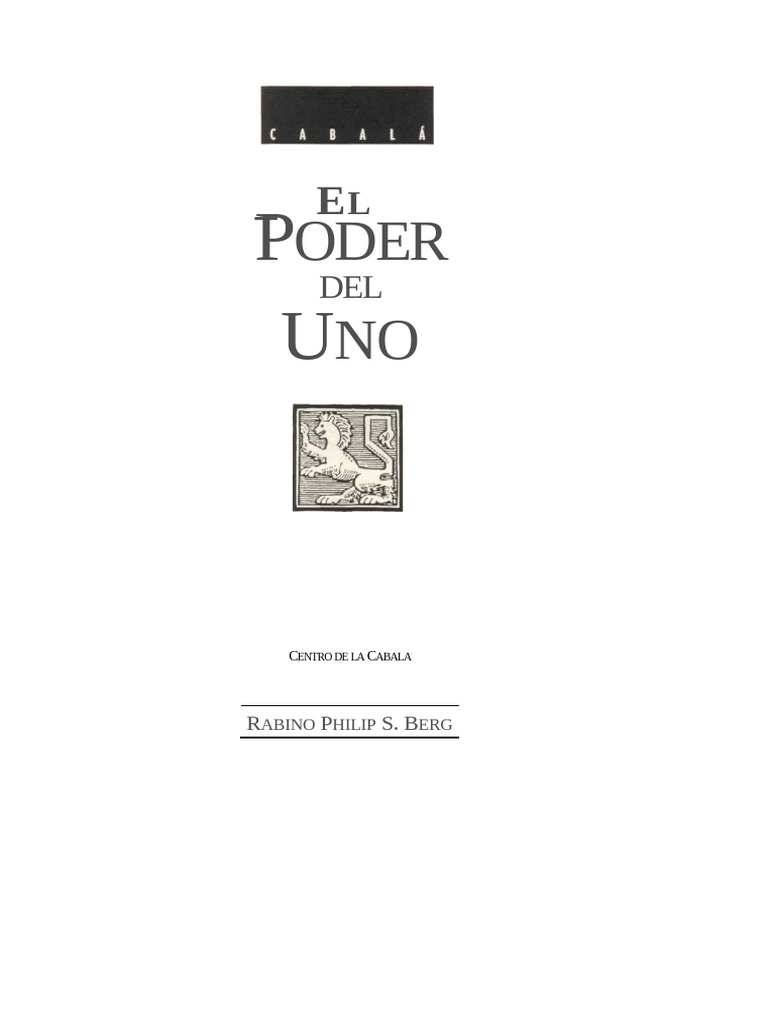 Berg Philip El Poder Del Uno | PDF