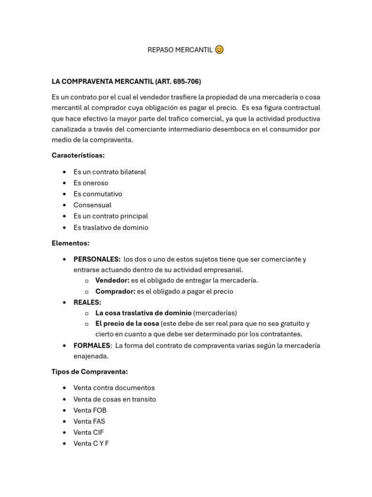 Repaso Mercantil 12 | PDF