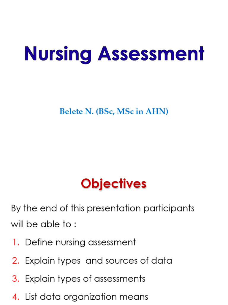Nursing Assessment | PDF