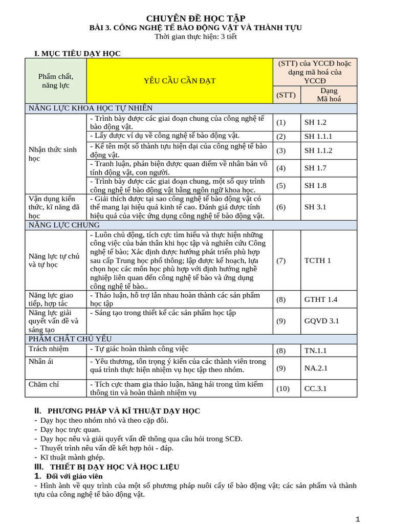 KHBD SCD SH10 Bai 3 | PDF