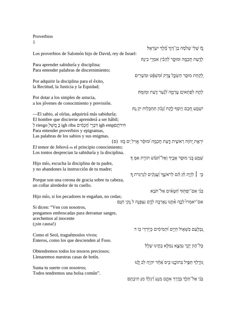 Proverbio S | PDF