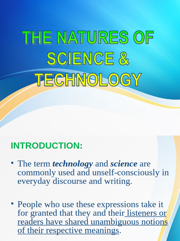 STS - Discussion 2 (Defining Science and Technology) | PDF