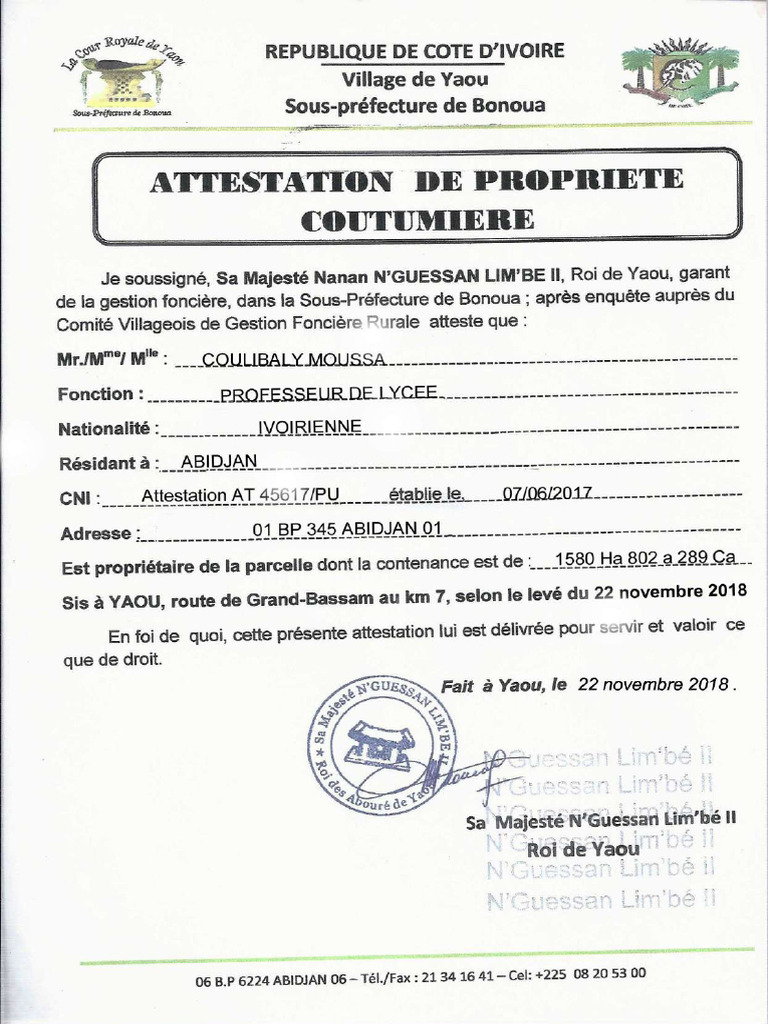Comment Obtenir Une Attestation De Propriete