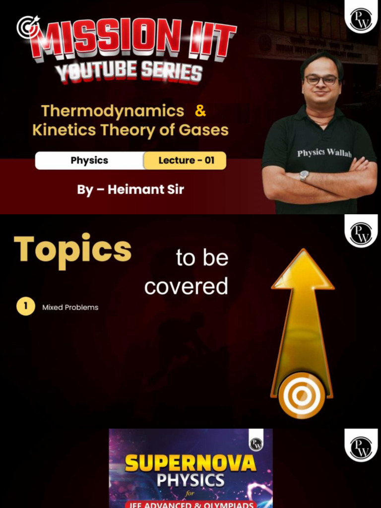 Thermodynamics Kinetics Theory Of Gases Toughest Pyqs Class Notes Pdf