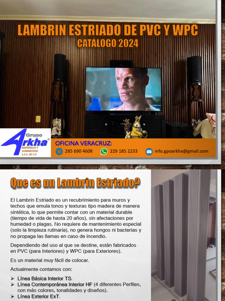 Catálogo Lambrin PVC y WPC 2024 | PDF
